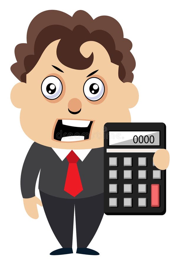 Calculator Man Stock Illustrations – 4,989 Calculator Man Stock ...