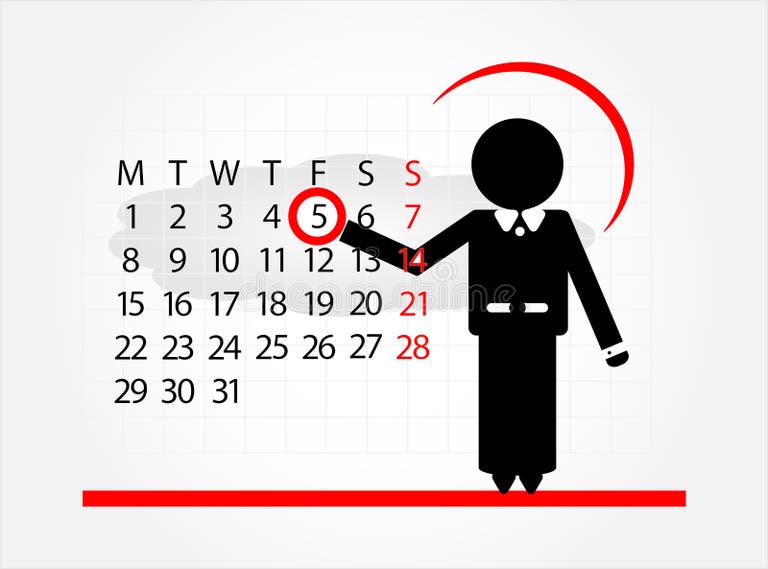 Calendar Man Stock Illustrations – 28,075 Calendar Man Stock ...