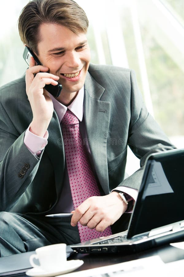 Boss calling stock photo. Image of male, corporate, occupation - 20682520