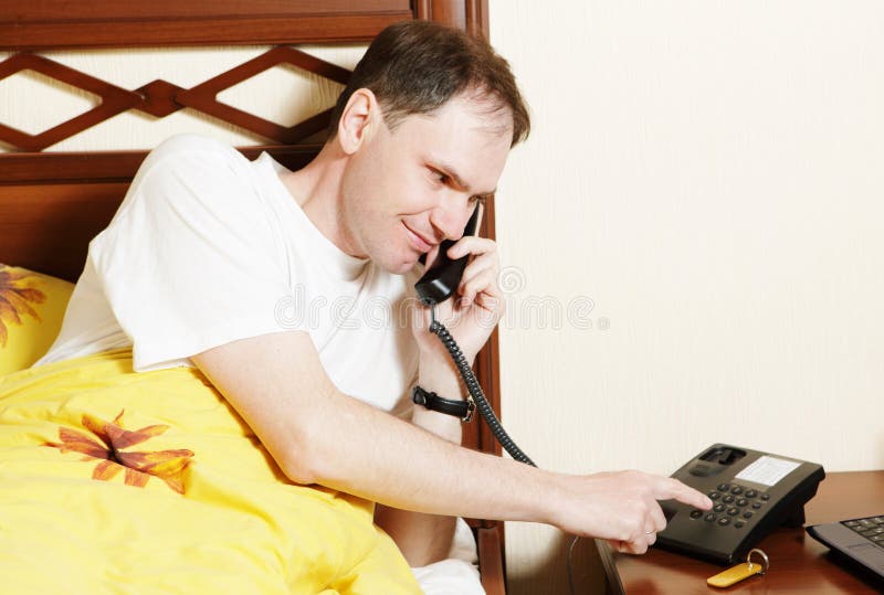 Man calling by phone stock image. Image of phone, communications - 9321841