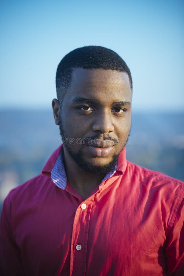 African Peoples Beauty Concept Macho With Beard And Smooth Brown Skin