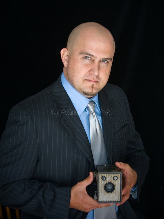 Profile of Man with Western Revolver Stock Image - Image of strong ...