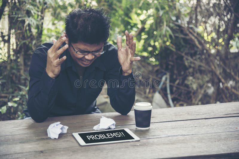 Man Got Problems. Life Crisis Concepts. Unemployed Jobless People ...