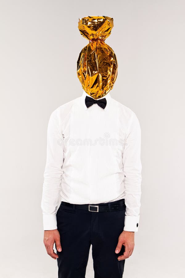 Man with candy head stock image. Image of head, human - 26002893