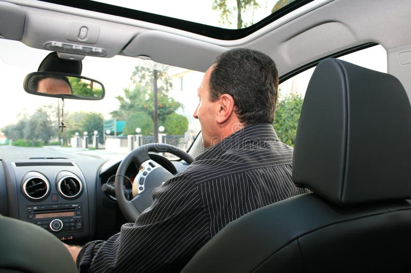 Man in car stock image. Image of concept, gearshift, driver - 14223497