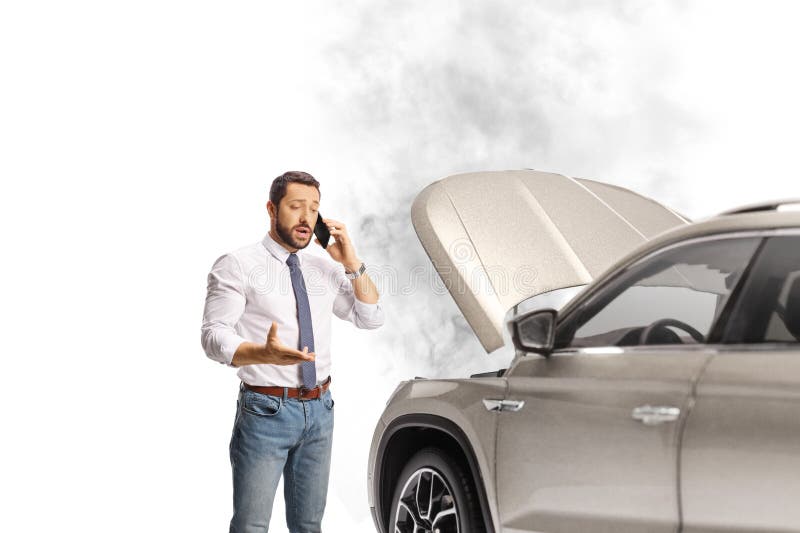 Road Help Worker Giving Car Keys To a Mature Man Stock Image - Image of ...