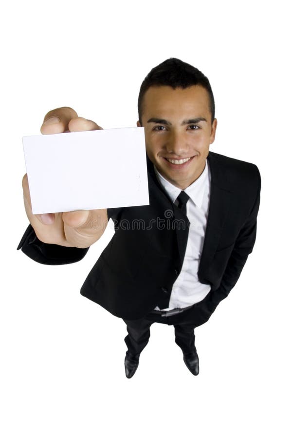 Man with card stock image. Image of color, person, hand - 16193519