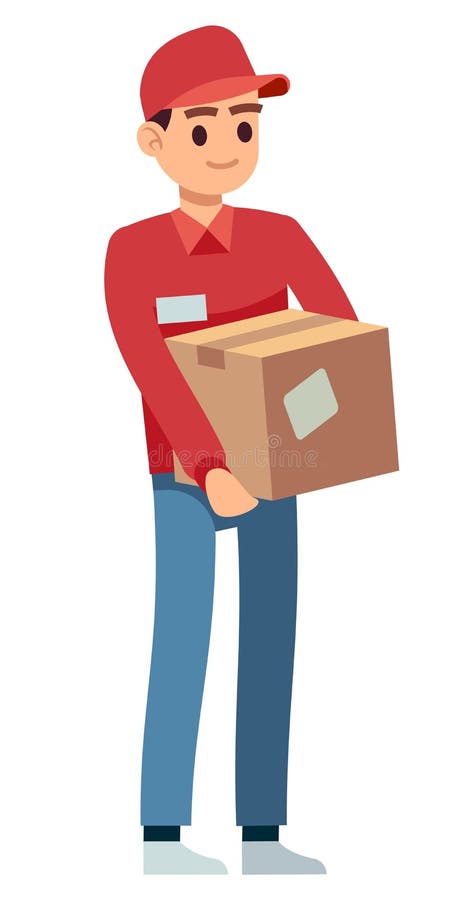 Delivery Van Icon. Brown Shipping Truck Side View Stock Vector ...