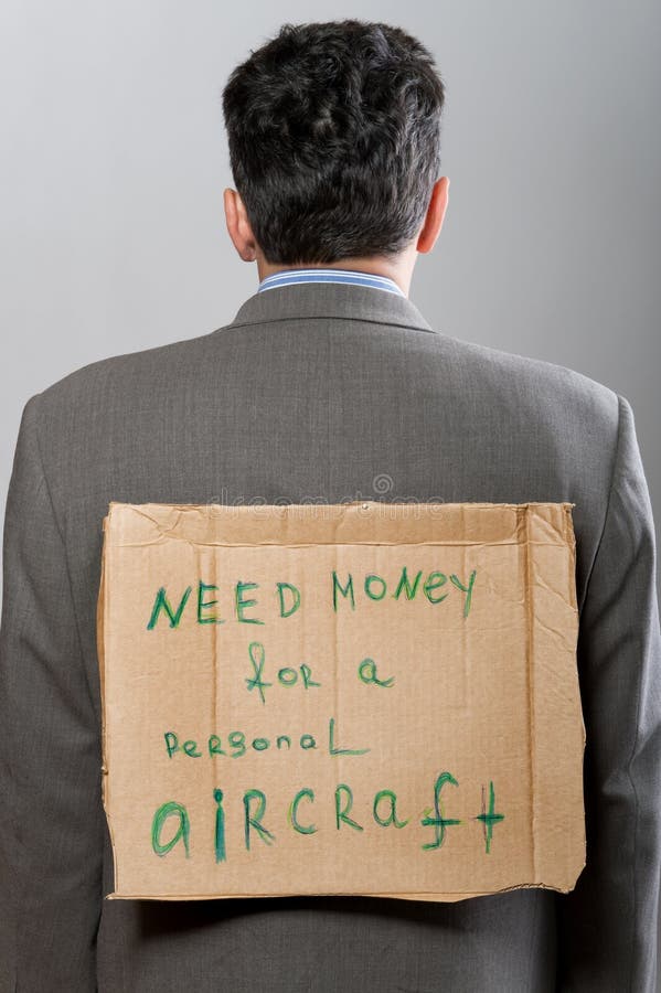 Man with Cardboard Sign Need Money Stock Photo - Image of crisis, lost ...