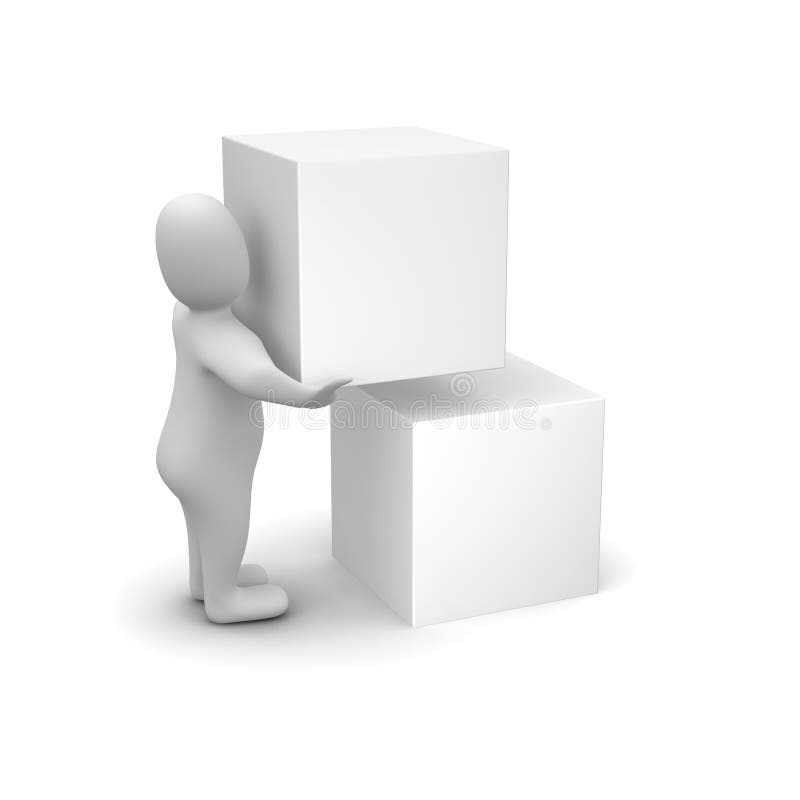 Person Carrying Box Stock Illustrations – 7,496 Person Carrying Box ...