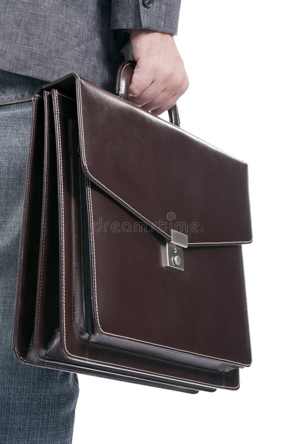 Businessman with briefcase stock photo. Image of hands, exposed - 2972