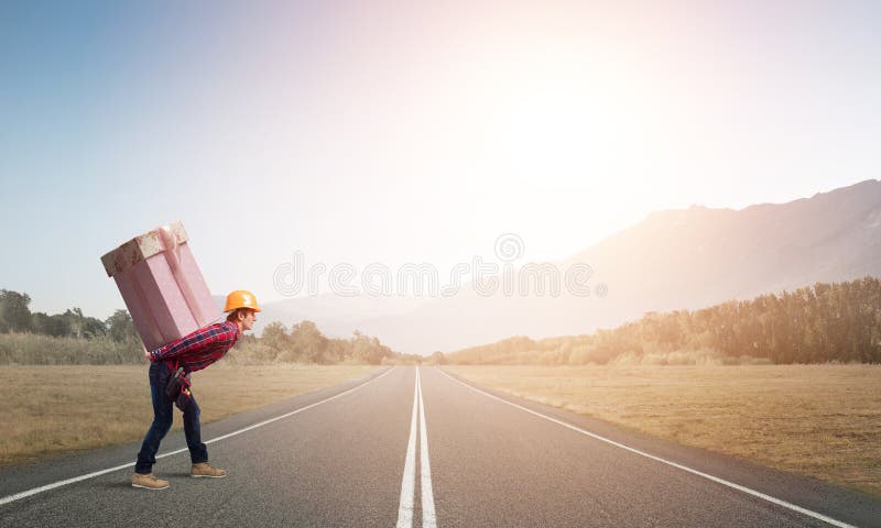 Delivery service concept stock photo. Image of worker - 282476492