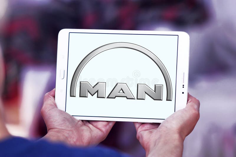 MAN cars logo editorial stock photo. Image of commercial - 97088693