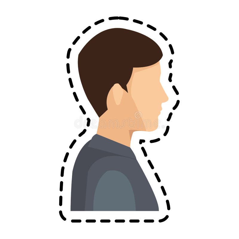 Man cartoon icon stock vector. Illustration of symbol - 84508794