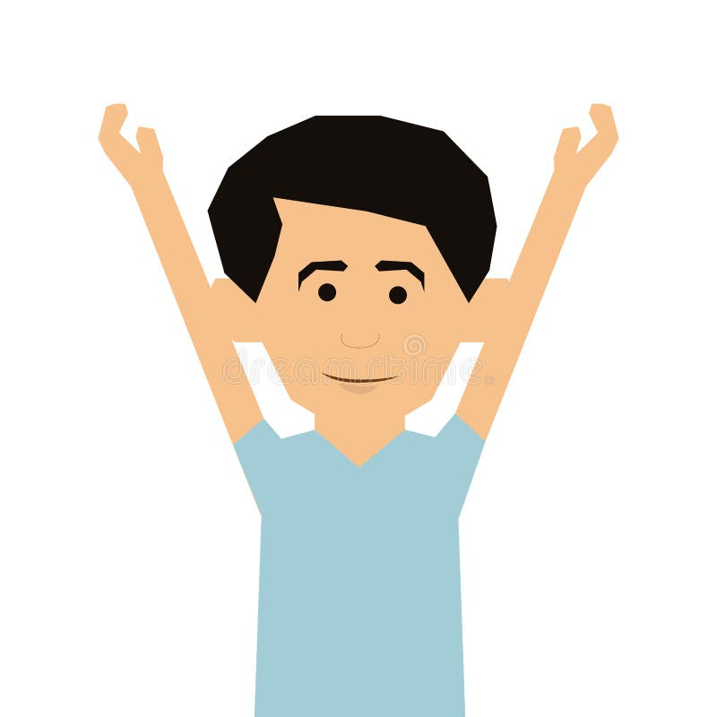 Man cartoon icon image stock vector. Illustration of executive - 80787547