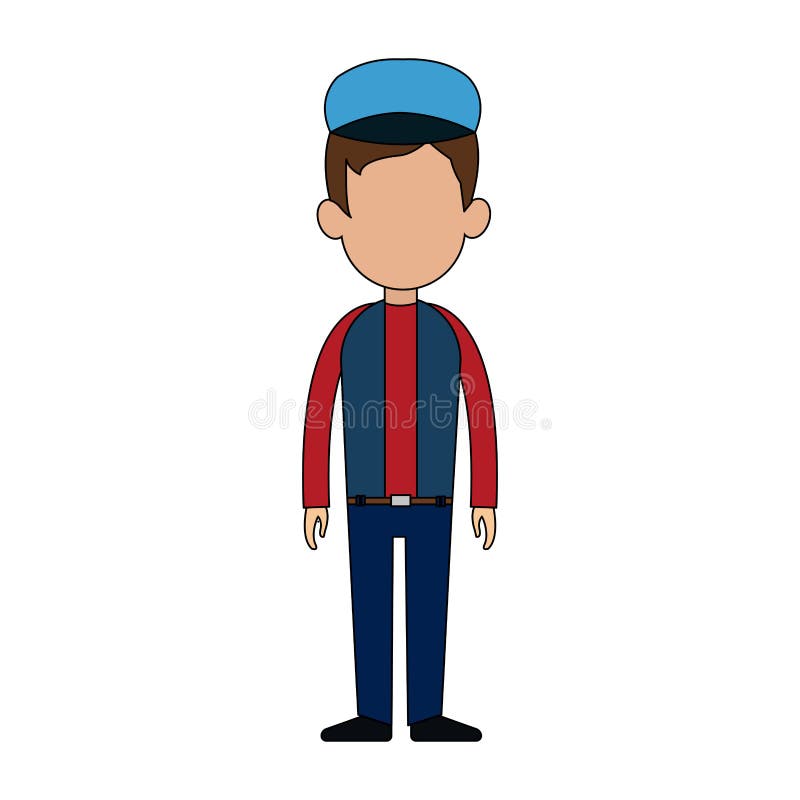 Man cartoon icon image stock illustration. Illustration of portrait ...