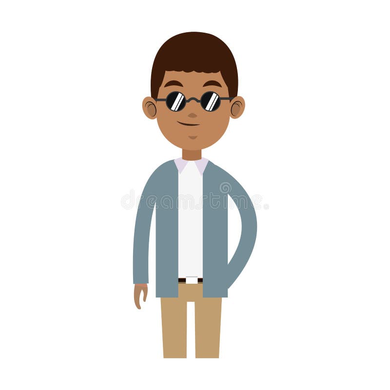 Man cartoon icon stock vector. Illustration of success - 86273662