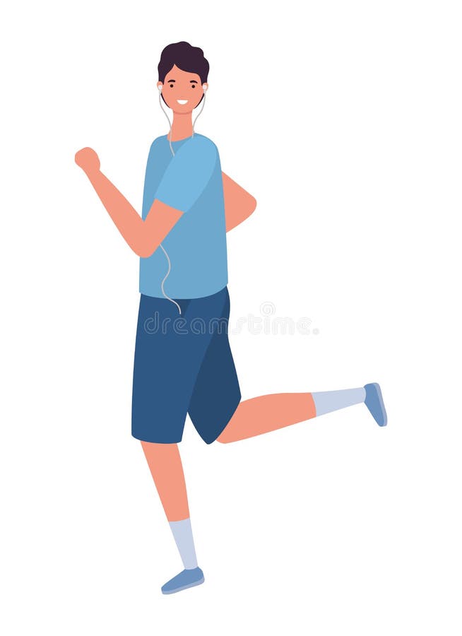 Man Cartoon Running Vector Design Stock Vector - Illustration of design ...