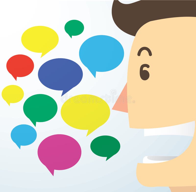 Cartoon talk stock vector. Illustration of message, cartoon - 32211153