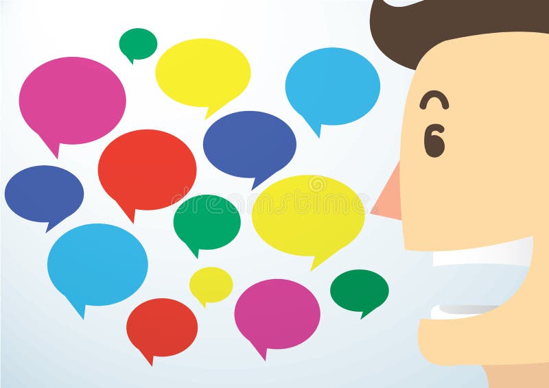 Cartoon Talk Bubble in Comic Style. Comic Book Graphic Art Speech ...