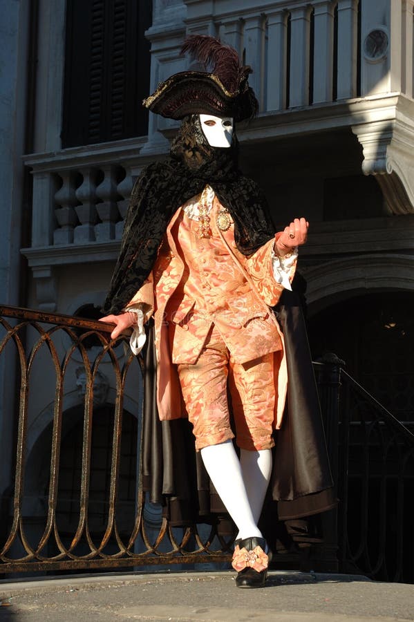 Man in Casanova Costume at Venice Carnival Editorial Photography ...