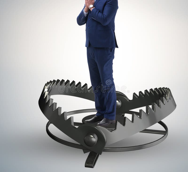 Man Caught in Mouse Trap in Risk Business Concept Stock Photo - Image ... Man Caught in Mouse Trap in Risk Business Concept Stock Photo - Image ...