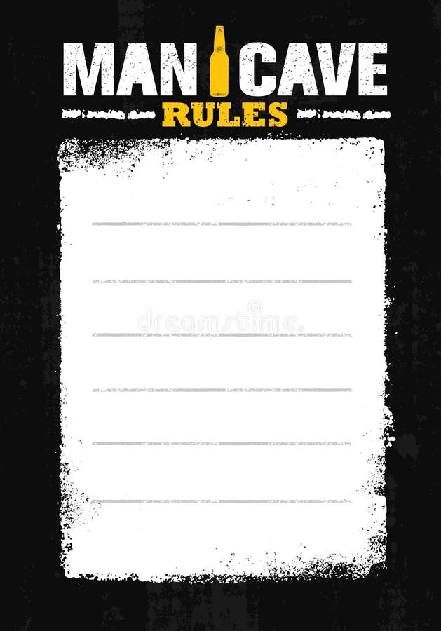 Man Cave Law Poster Man Cave