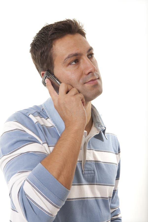 Man with a cell phone stock photo. Image of cellphone - 10783236