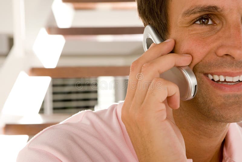 Man on cell phone stock photo. Image of cellular, hispanic - 62563636