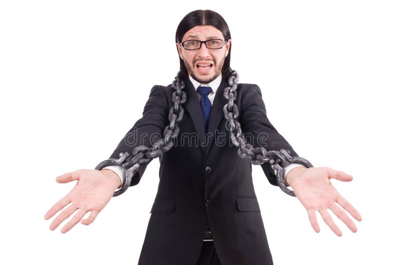 Man with chain stock photo. Image of hooligan, briefcase - 51438394