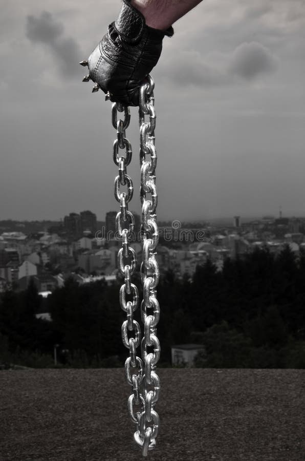 Man with chains stock image. Image of link, gesture, glasses - 51483177