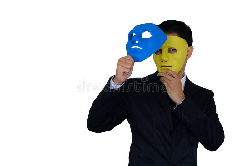 Man changes mask. stock photo. Image of face, insincere - 100582624