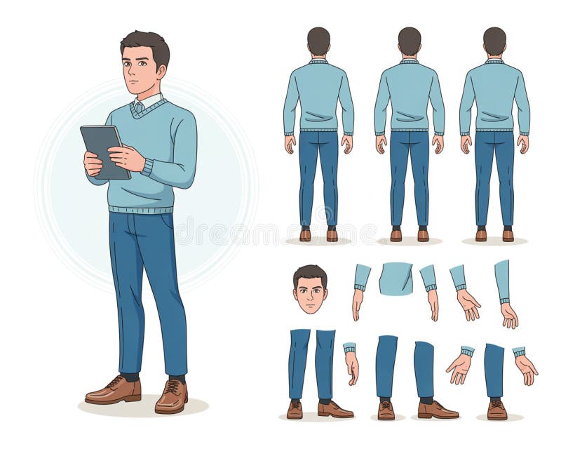 Head Animation Body Parts Stock Illustrations – 1,053 Head Animation ...