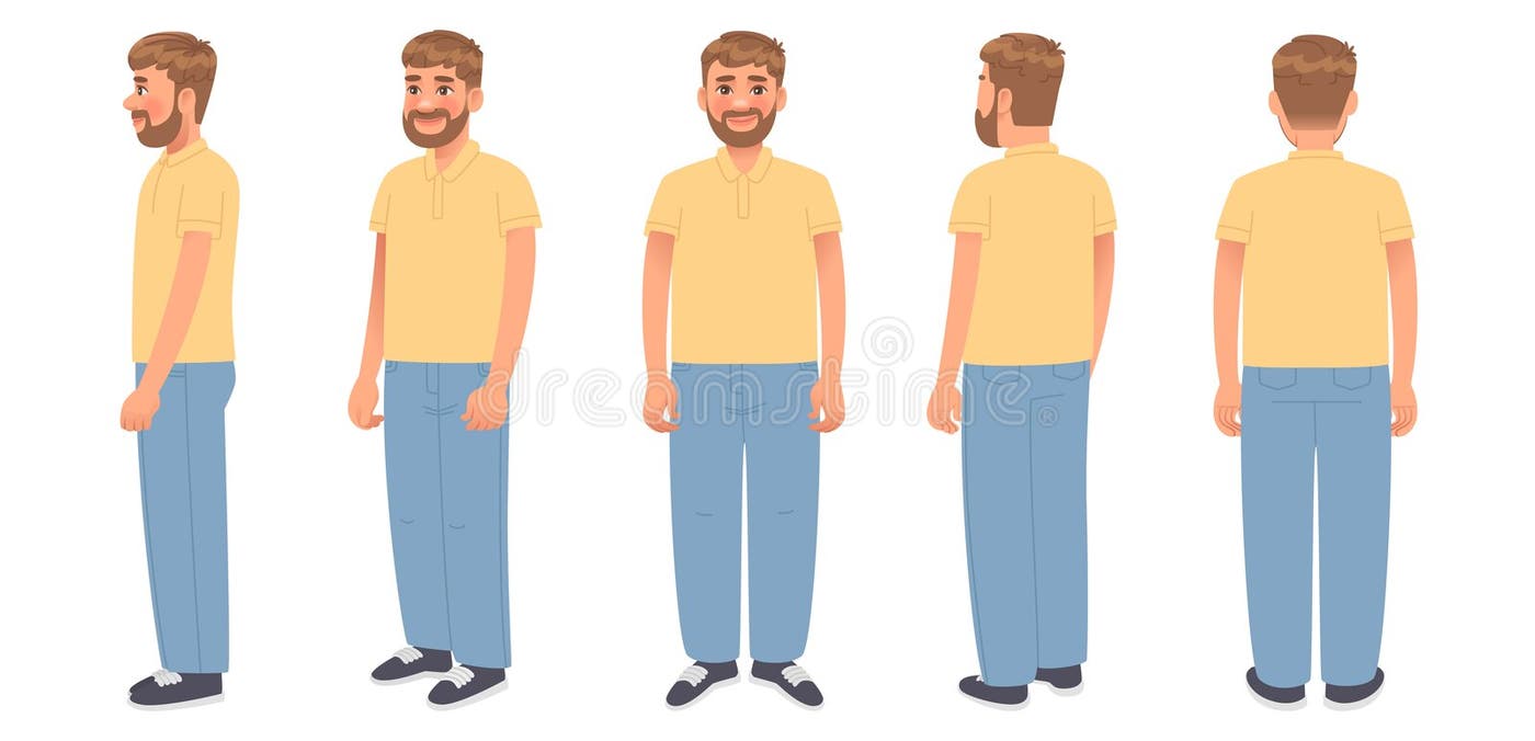 Character Front Back Side View Stock Illustrations – 2,106 Character ...