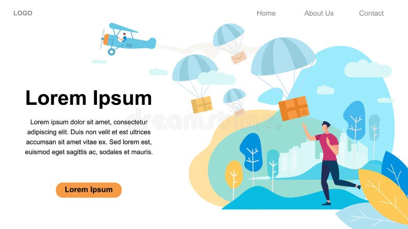 Man Catching Parcels Stock Illustrations – 5 Man Catching Parcels Stock ...