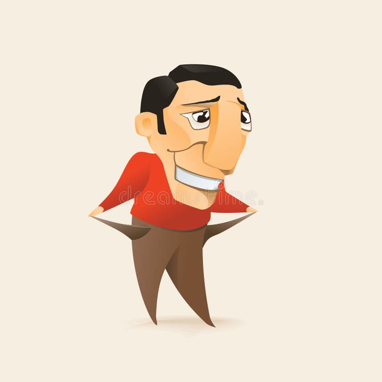 Man character stock illustration. Illustration of debit - 73732472
