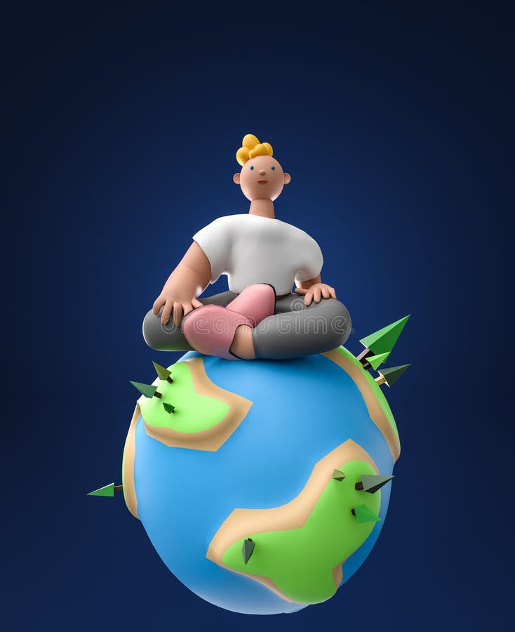 Globe Character Pose Stock Illustrations – 307 Globe Character Pose ...