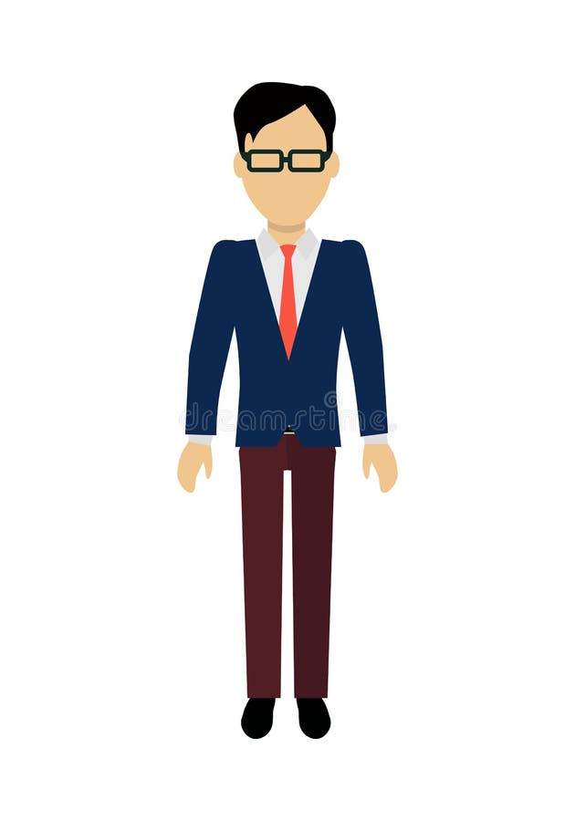 Man Character Template Vector Illustration. Stock Vector - Illustration ...