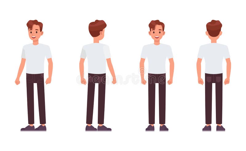 Man Character Vector Design Stock Vector - Illustration of people, face ...