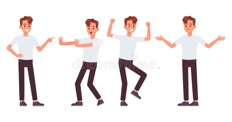 Man Character Vector Design. No2 Stock Vector - Illustration of teen ...