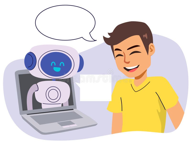 Chatbot Answering Stock Illustrations – 440 Chatbot Answering Stock ...