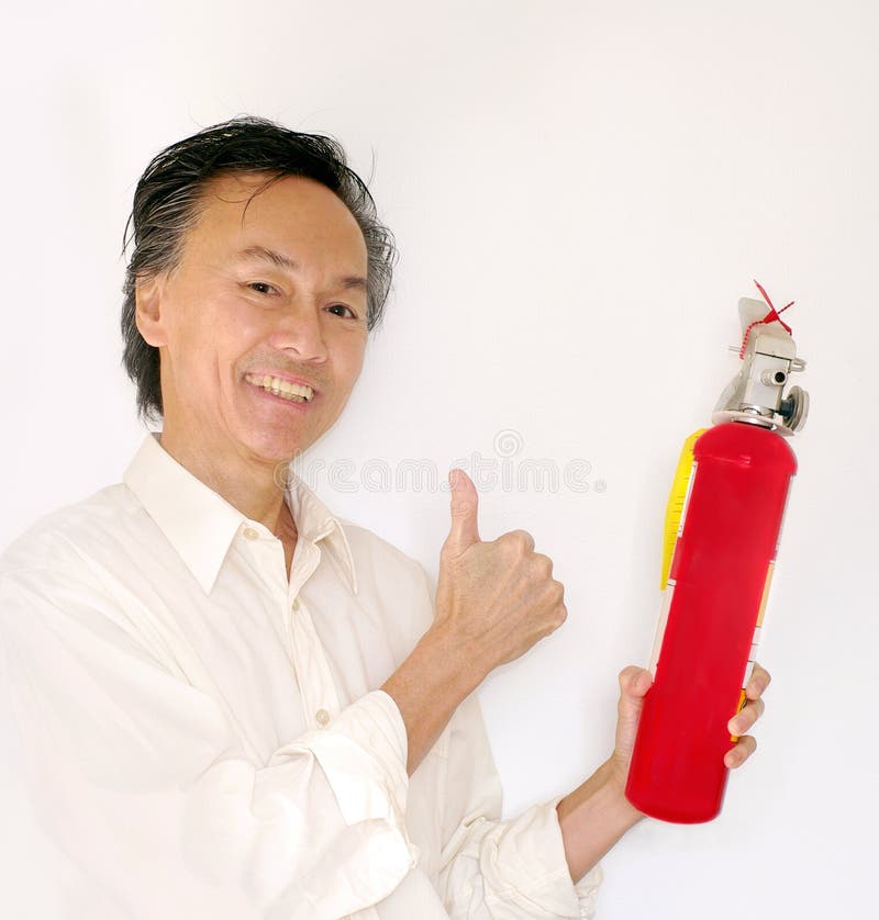 Fire safety stock photo. Image of fireman, testing, checking - 11669772