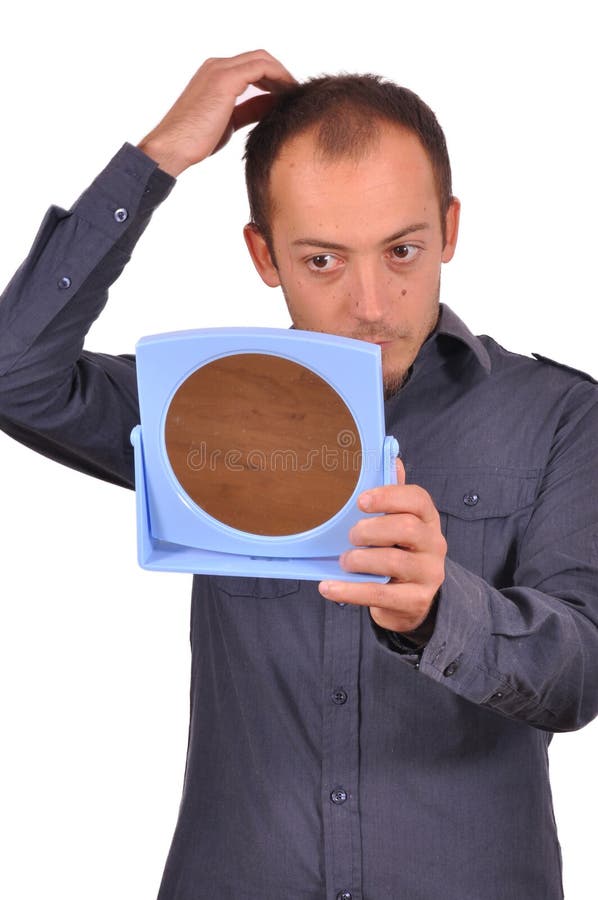 565 Man Checking Hair Mirror Stock Photos - Free & Royalty-Free Stock ...