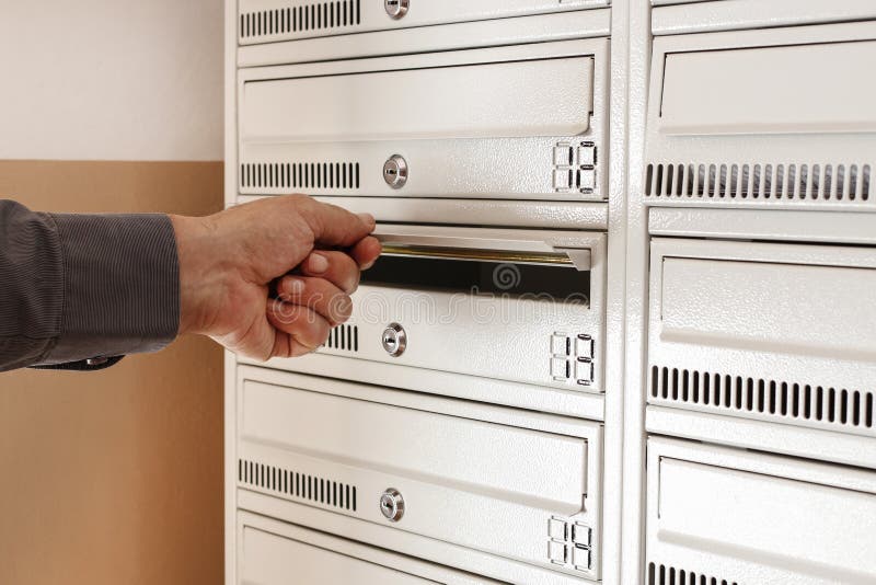 Man Checking His Mailbox New Letters Stock Photos - Free & Royalty-Free ...