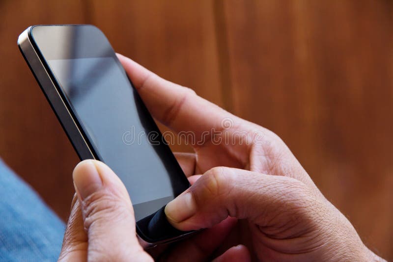 Man Checking His Phone Background Stock Image - Image of networking ...