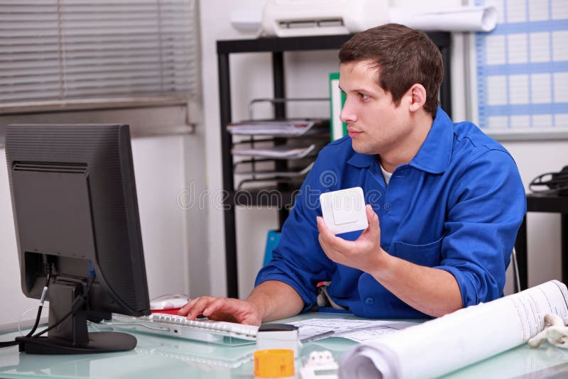 Man checking stock stock photo. Image of order, inspector - 35741420