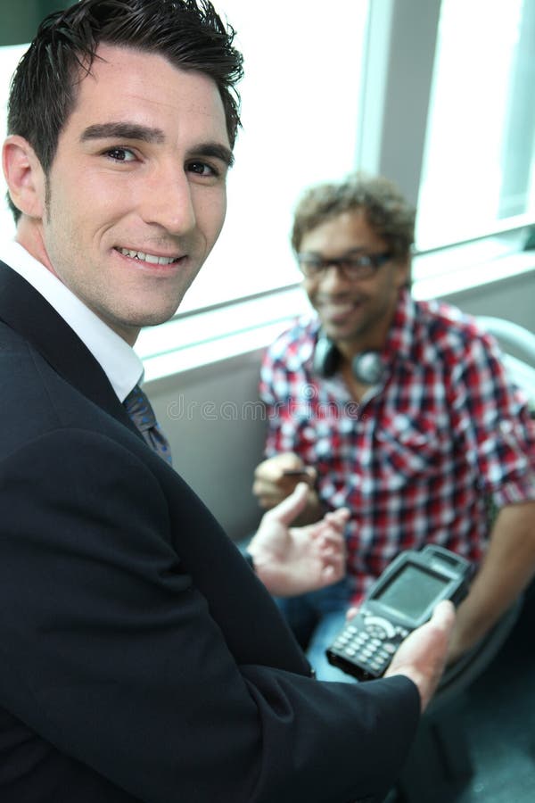 Man checking tickets stock image. Image of inspecting - 29388959