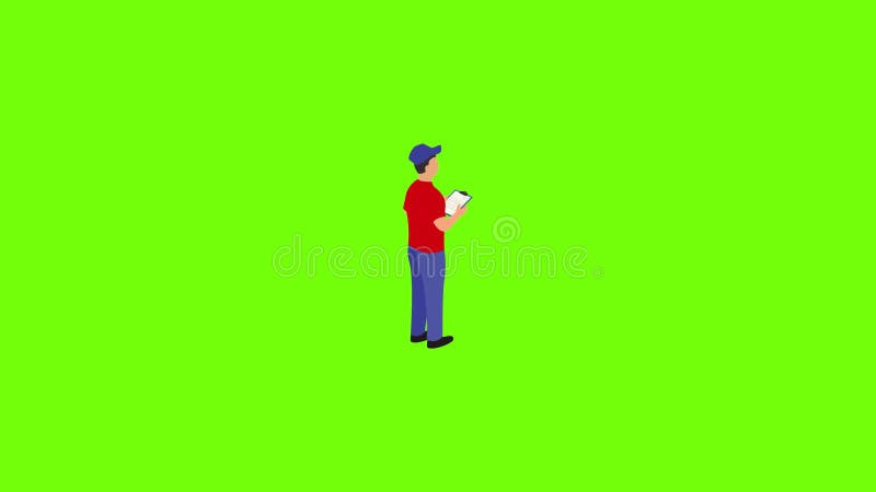 Man Checking Warehouse Icon Animation Stock Video - Video of depot ...