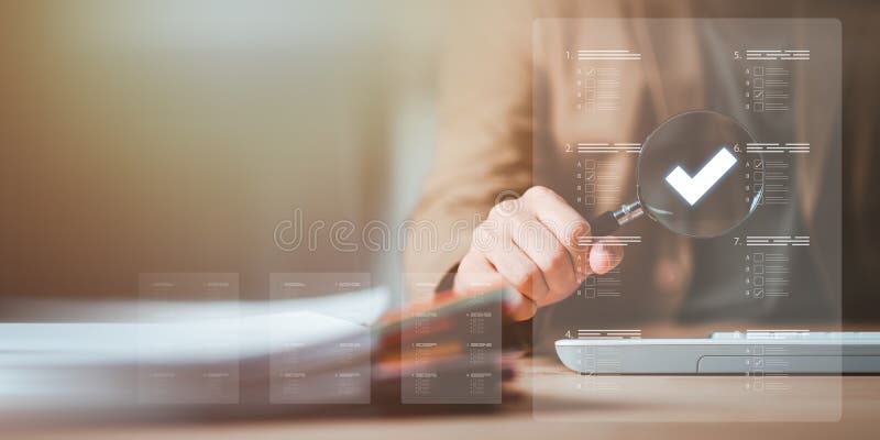 The Man Chooses the Correct Answer, Marking Online,online Survey ...