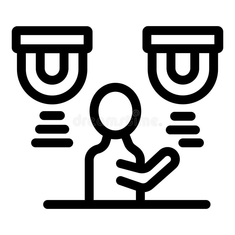 Man Choosing between Two Options Symbolized by Hanging Objects with ...